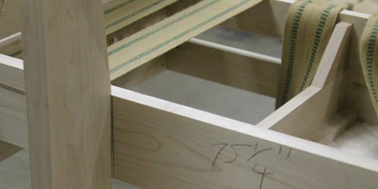Sofa Frame Construction: Quality Wood + Mortise and Tenon Joints